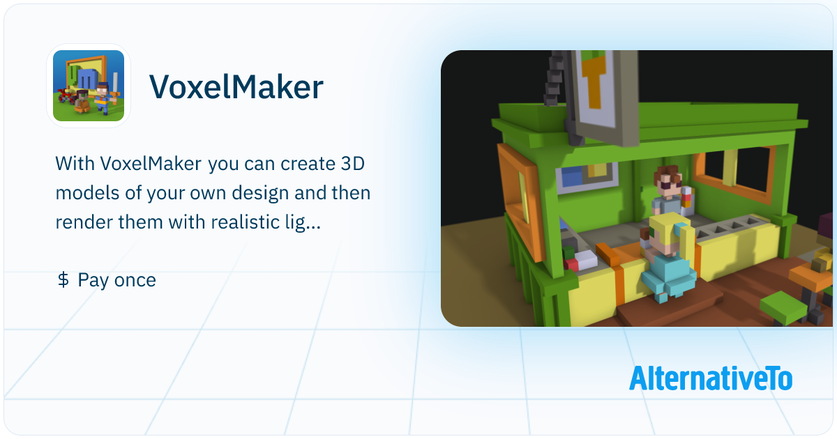 VoxelMaker: Create 3D models of your own design and then render them ...