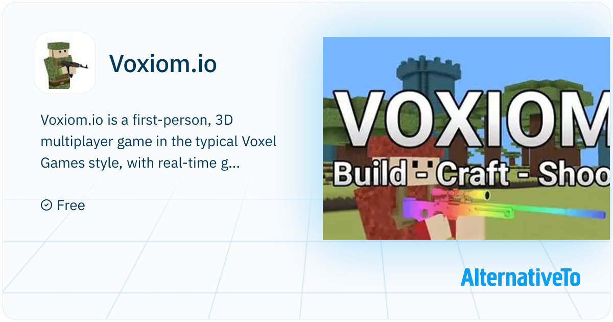 Voxiom.io: Play the best browser multiplayer voxel first person shooter ...