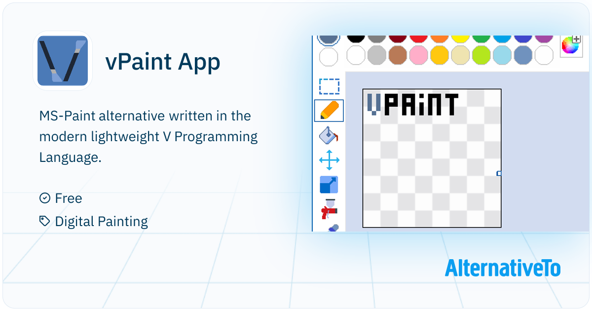 vPaint App: MS-Paint alternative written in V | AlternativeTo