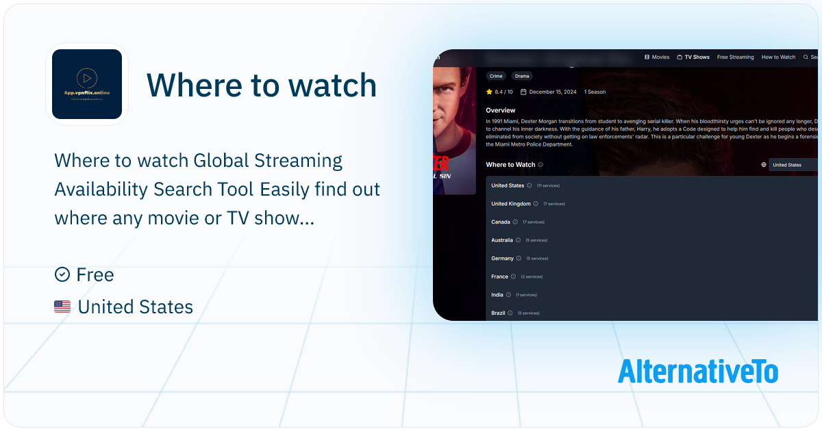 Where to watch: Instantly search global streaming availability by ...