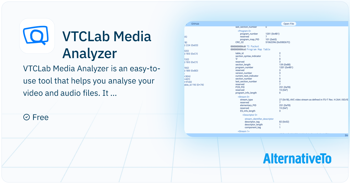 VTCLab Media Analyzer: In-browser media file analysis tool (MP4/MOV/MPEG-TS/AVC/HEVC/VVC/AAC/AC ...