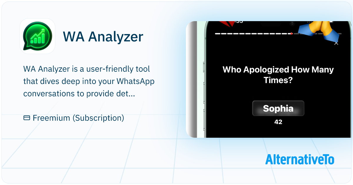 WA Analyzer: Analyzes your WhatsApp chats to reveal fun and insightful ...