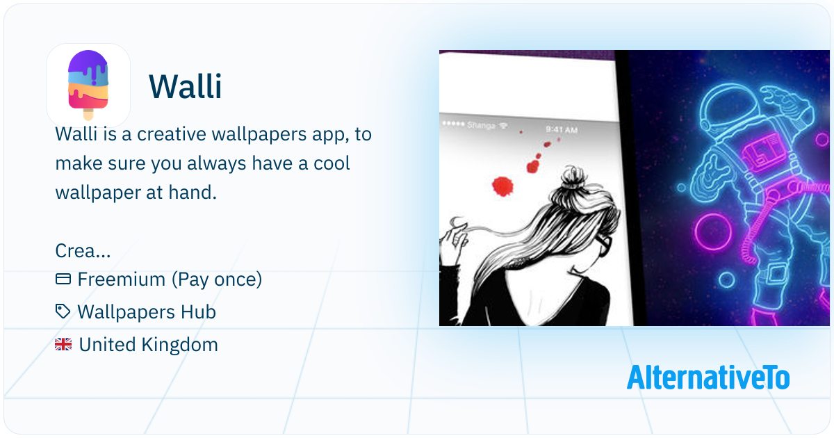 Walli: Creative wallpapers app, to make sure | AlternativeTo