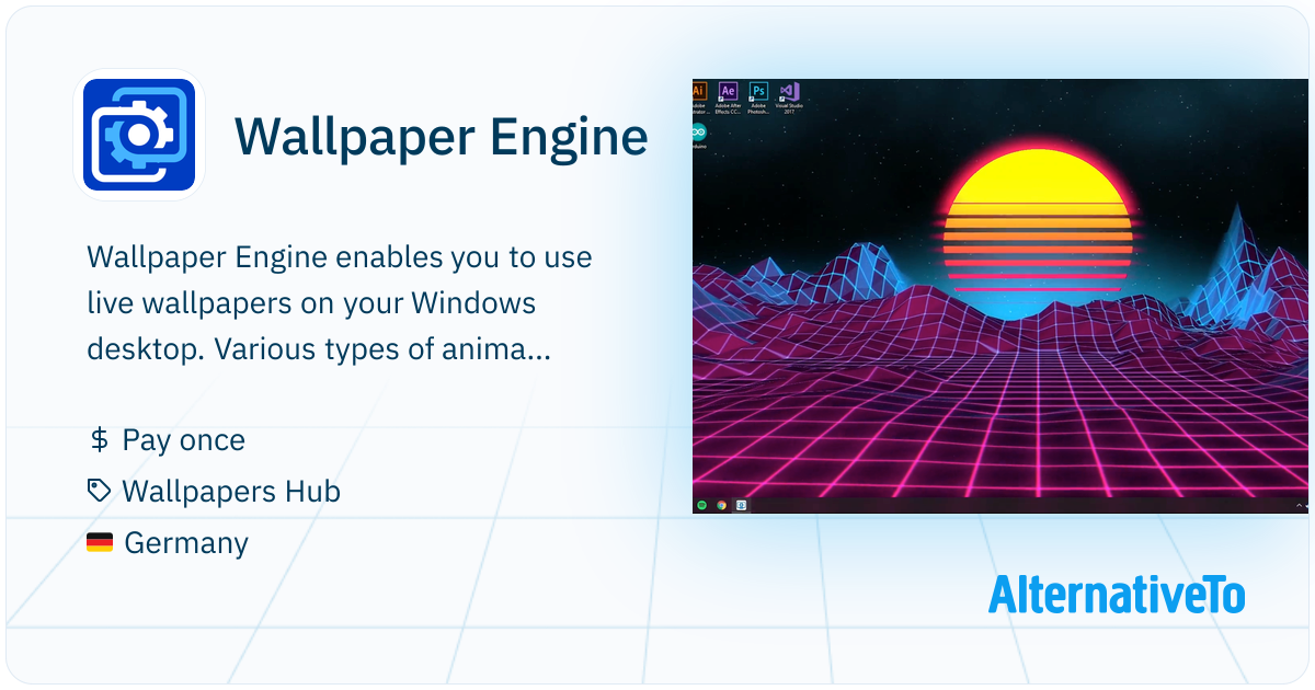 Wallpaper Engine: Dynamic wallpapers for Windows desktop | AlternativeTo