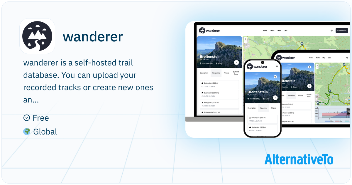 wanderer: The trail catalog that makes your GPS data searchable ...