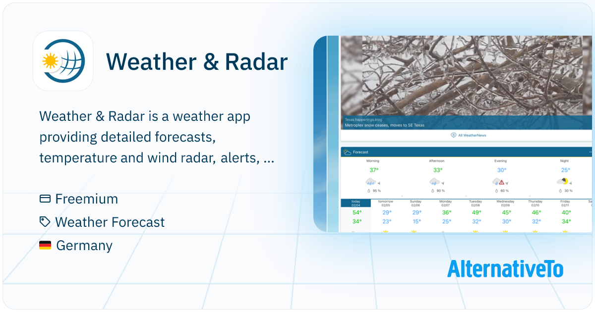 Weather & Radar: Detailed weather forecasts, radar, alerts, and ...