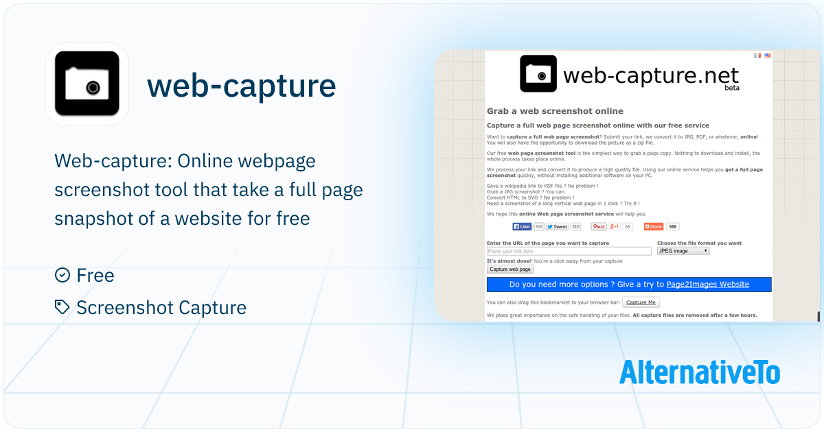web-capture: Web-capture: Online webpage screenshot tool that ...