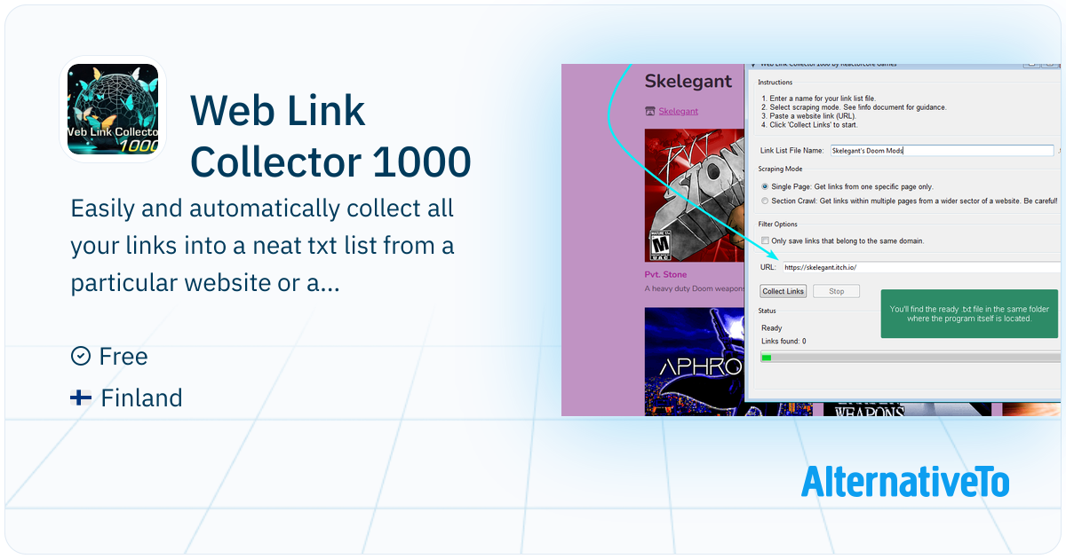 Web Link Collector 1000: Automatically collect all your links into a ...