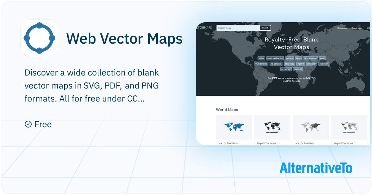 Web Vector Maps: Provides editable vector maps in SVG, PNG, and PDF ...
