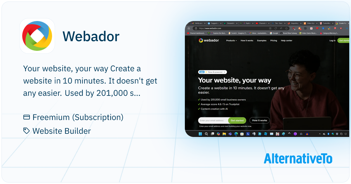 Webador: Your website, your way | AlternativeTo