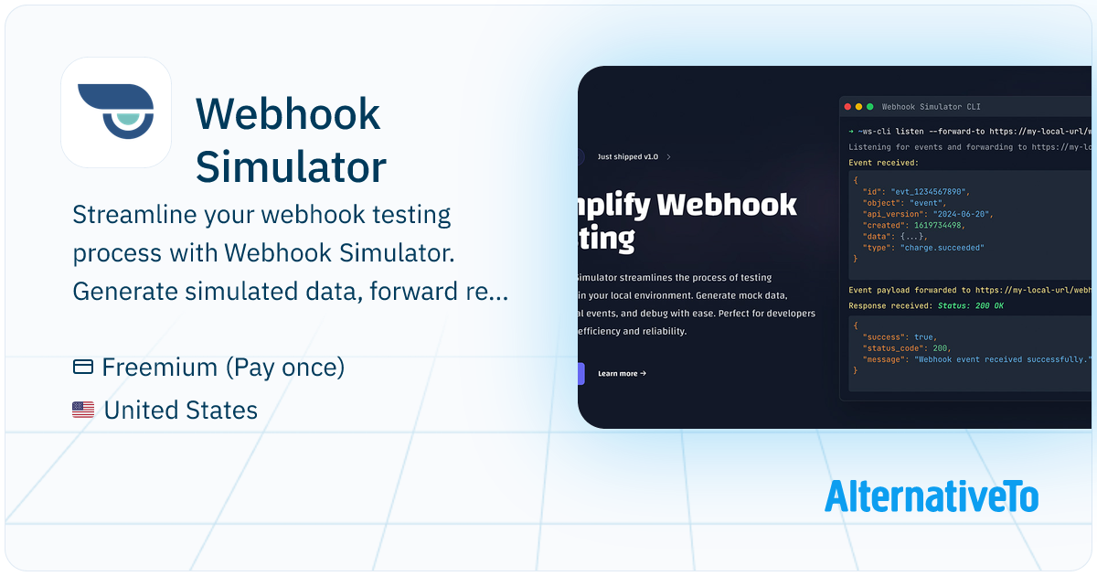 Webhook Simulator: Provides everything you need to efficiently develop ...