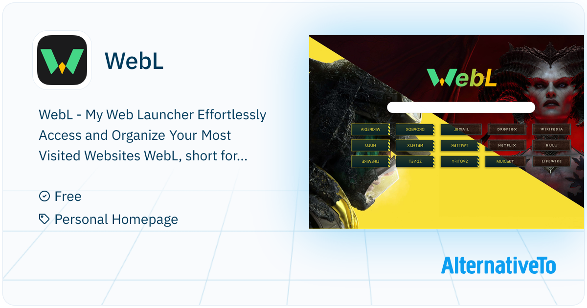 WebL: - My Web Launcher Effortlessly Access and Organize Your Most ...