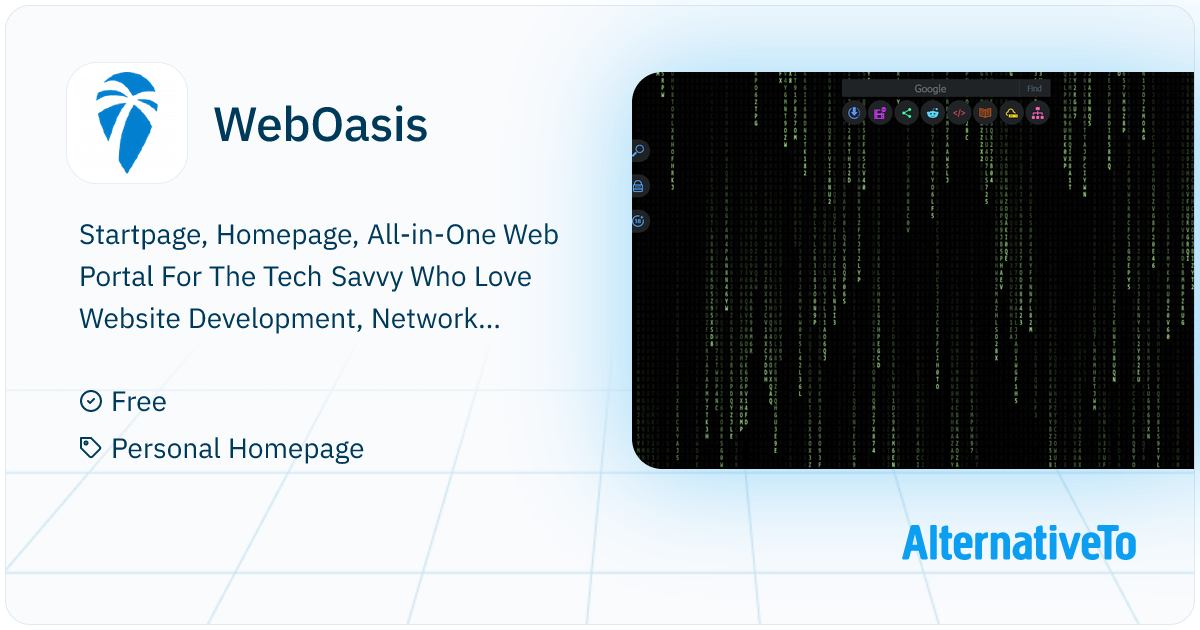 WebOasis: Web Oasis is a website aggregator | AlternativeTo