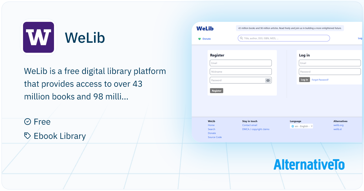 WeLib: Free digital library platform offering access to over 43 million ...