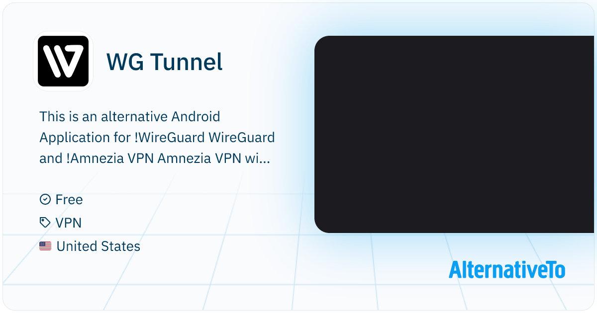 WG Tunnel: An alternative Android client app for https://alternativeto ...