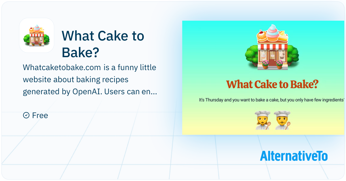 What Cake to Bake?: We create a special baking recipe for you - using ...