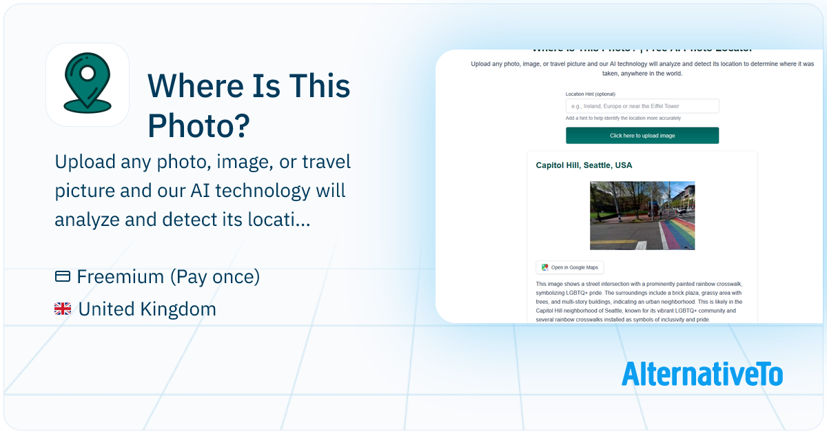 Where Is This Photo?: Image geolocalization powered by AI | AlternativeTo