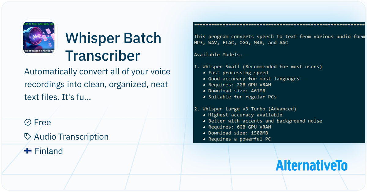 Whisper Batch Transcriber: Automatically convert all of your voice ...
