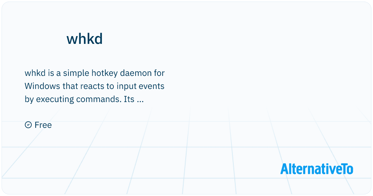 whkd: Simple hotkey daemon for Windows that | AlternativeTo