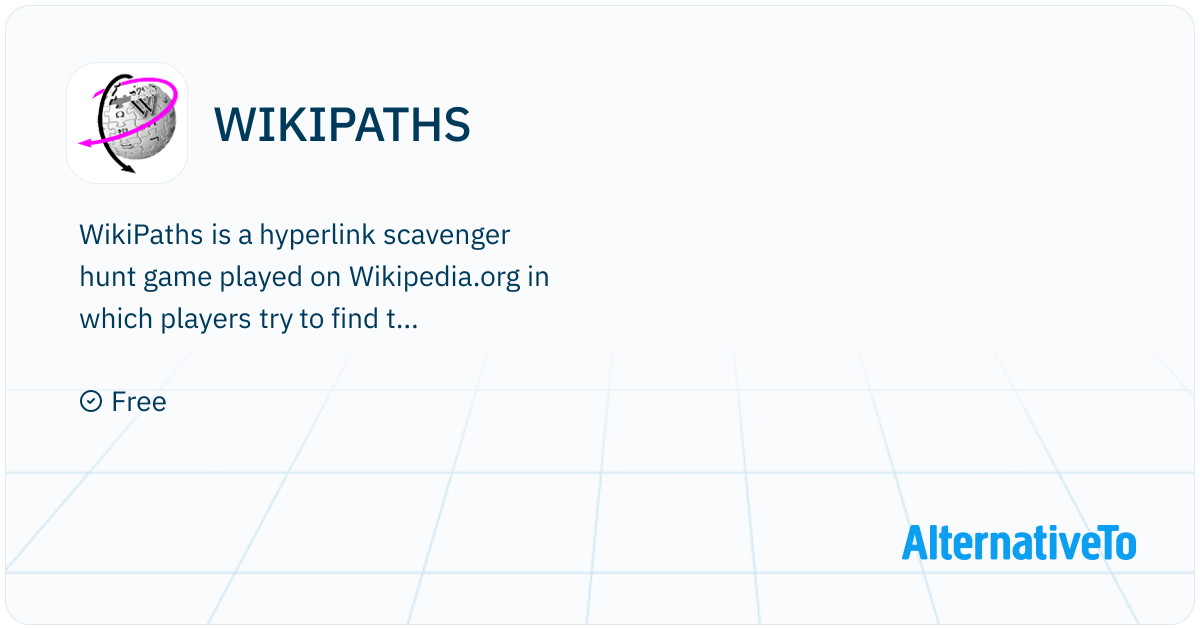 WIKIPATHS: WikiPaths is a hyperlink scavenger hunt game played on ...