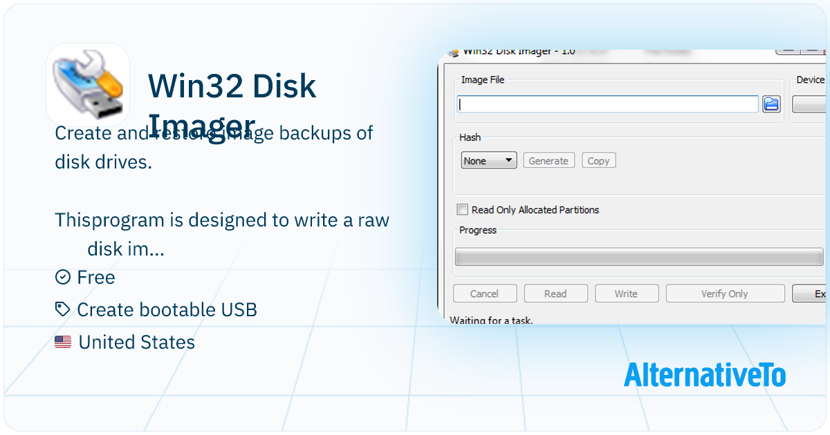 Win32 Disk Imager: A utility that can write a raw backup image of your ...