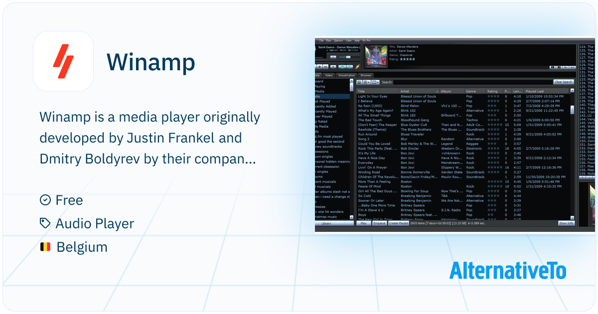 Winamp: Media player with skins and visuals | AlternativeTo
