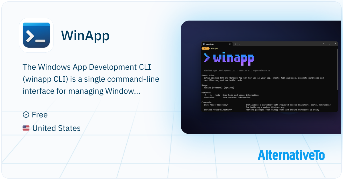 WinApp: The Windows App Development CLI, is a single command-line ...