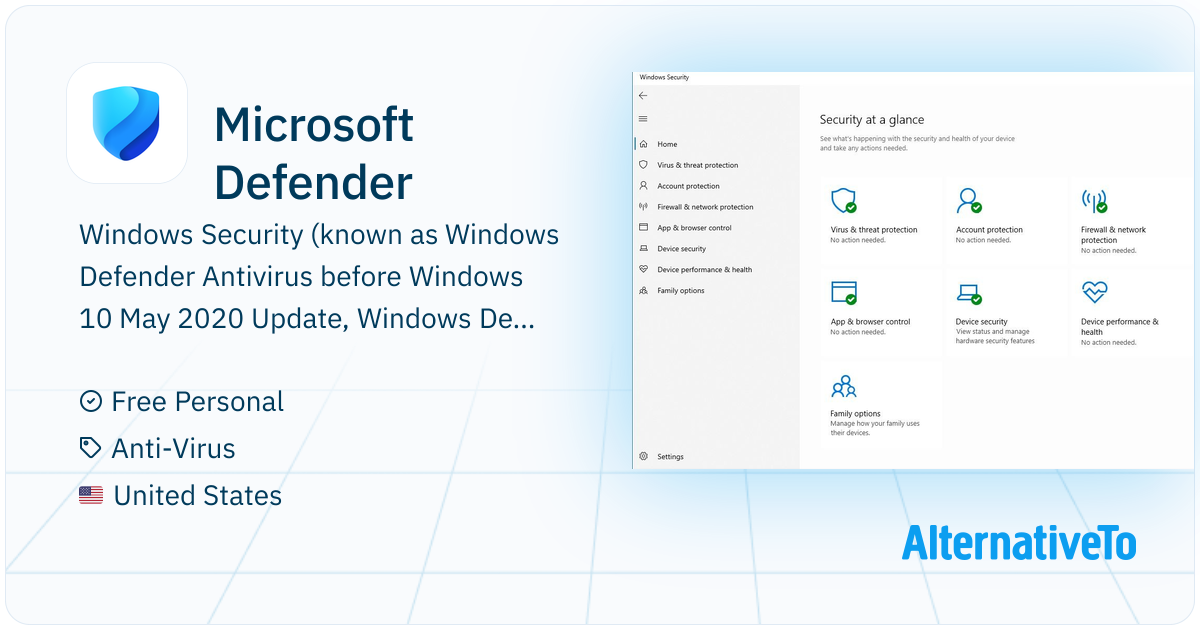 Microsoft Defender: The default Antivirus/Antimalware of Windows ...