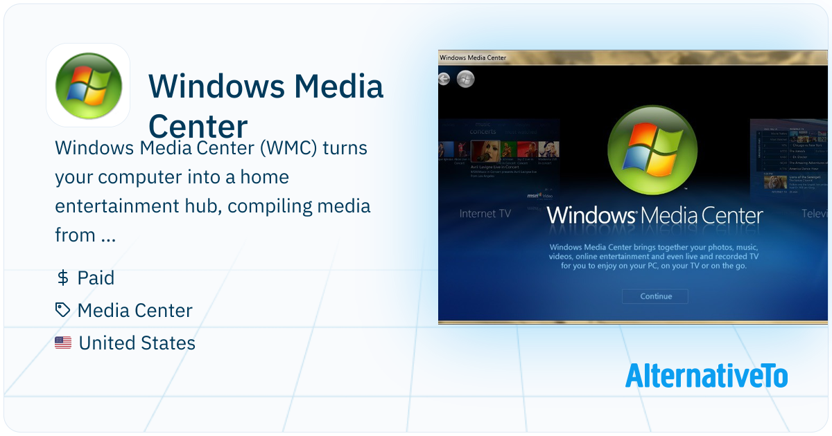 Windows Media Center: (WMC) turns your computer | AlternativeTo