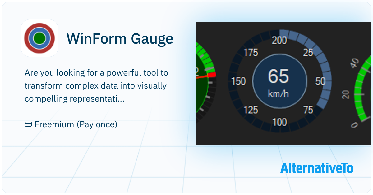 WinForm Gauge: High Performance .NET Windows Form Gauge for info ...
