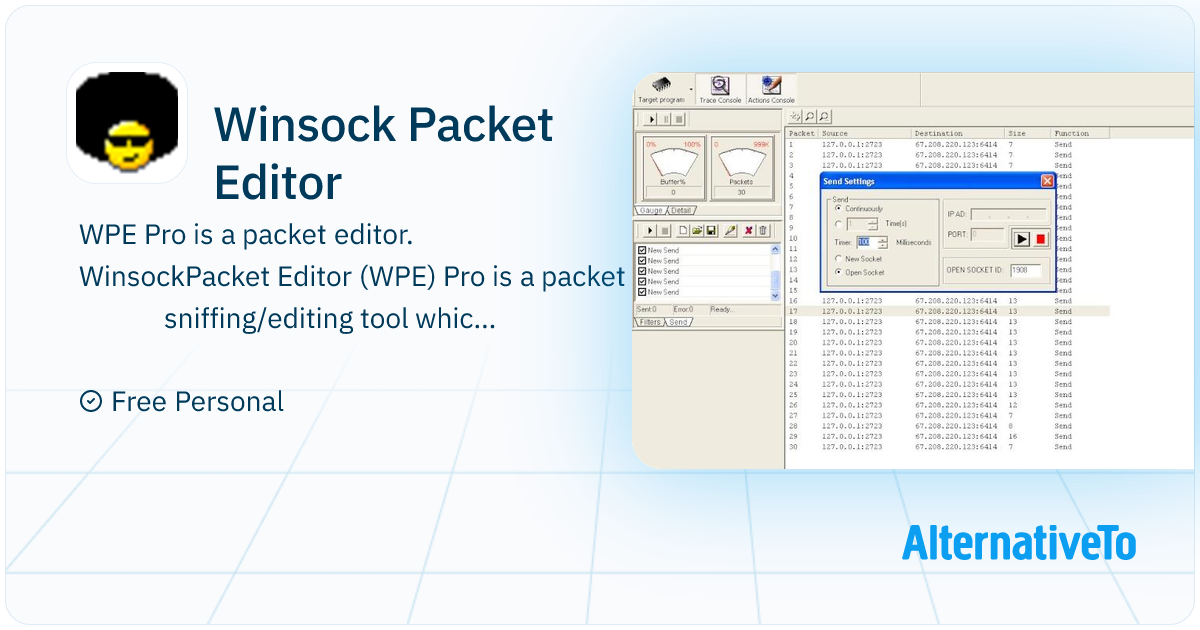 Winsock Packet Editor: WPE Pro is a packet editor | AlternativeTo