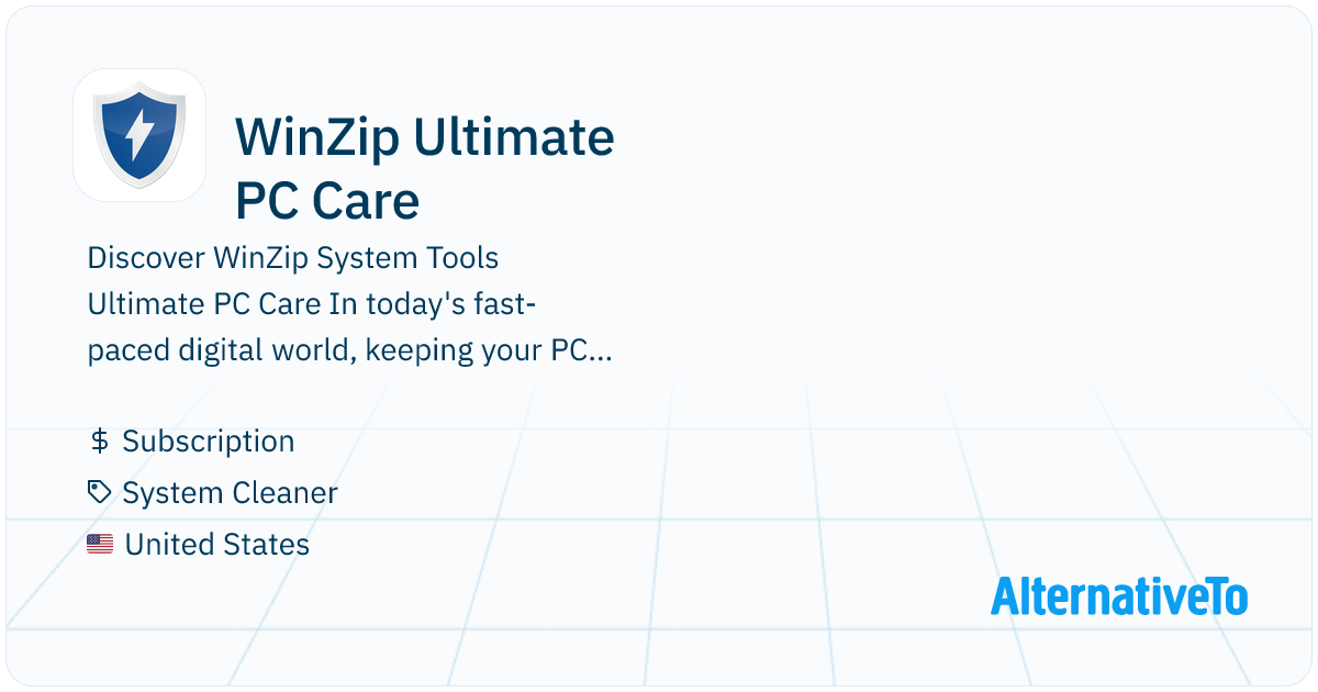 WinZip Ultimate PC Care: Discover WinZip System Tools Ultimate PC Care ...