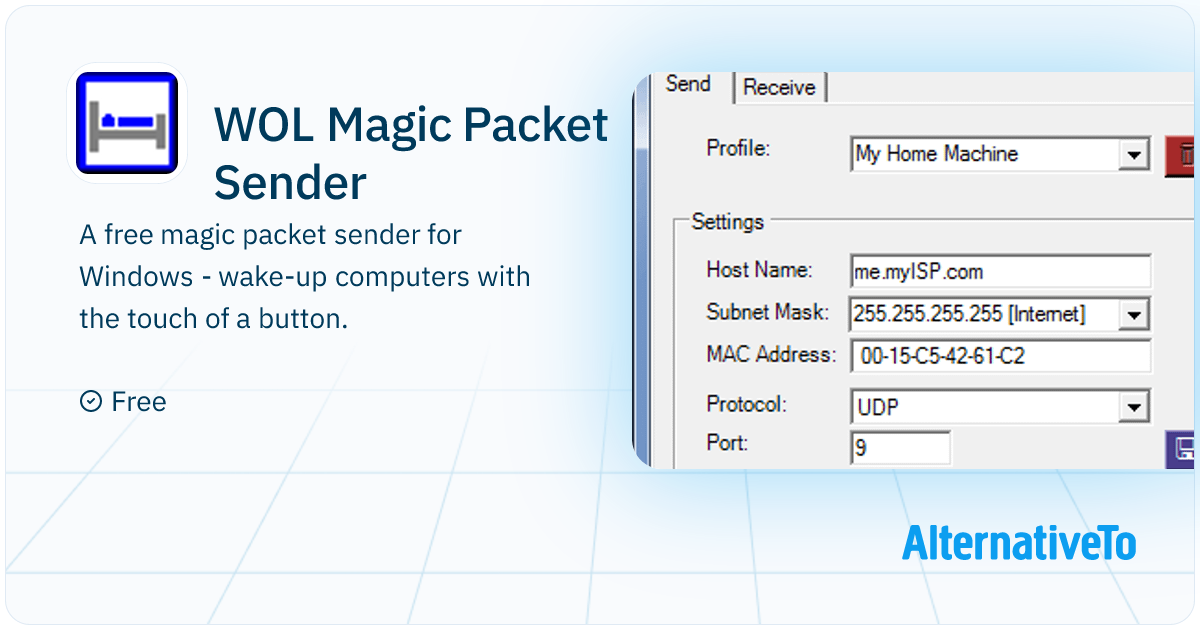 WOL Magic Packet Sender: A free magic packet sender for Windows - wake ...