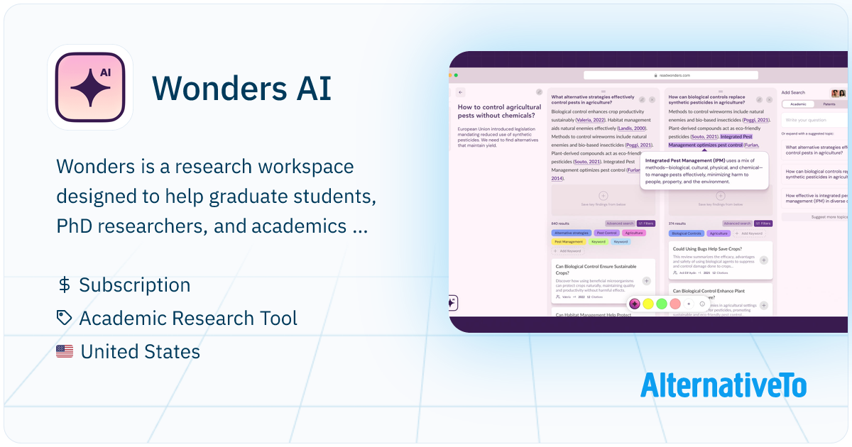 Wonders AI: AI-powered research workspace for literature review ...