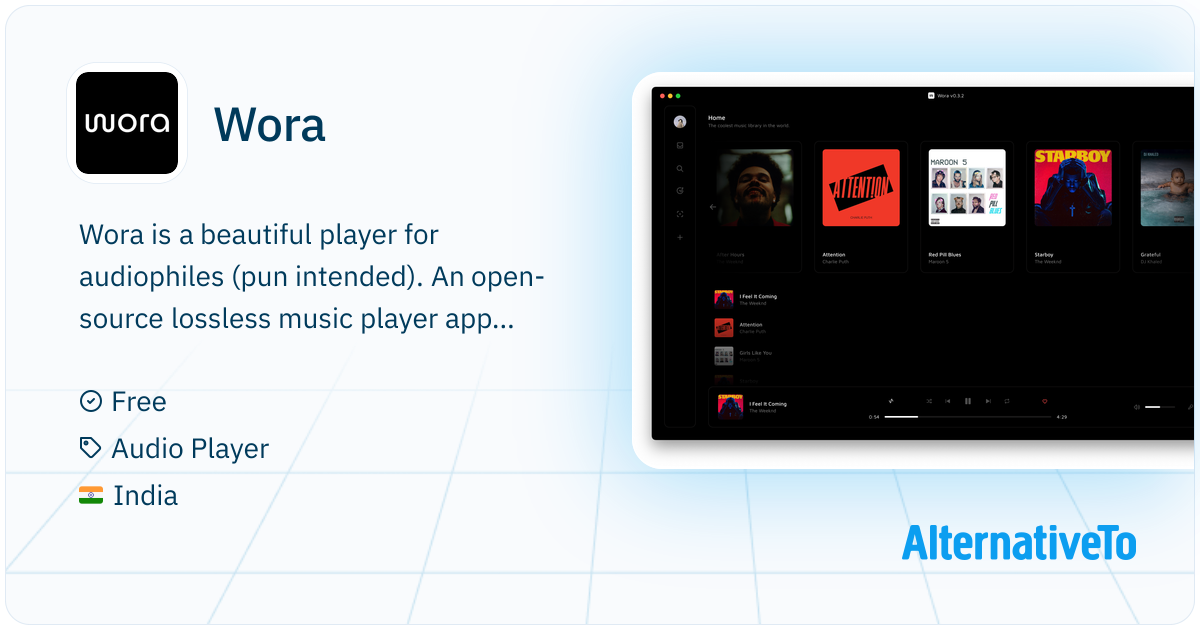 Wora: Open-source lossless music player with playlists, FLAC, and ...