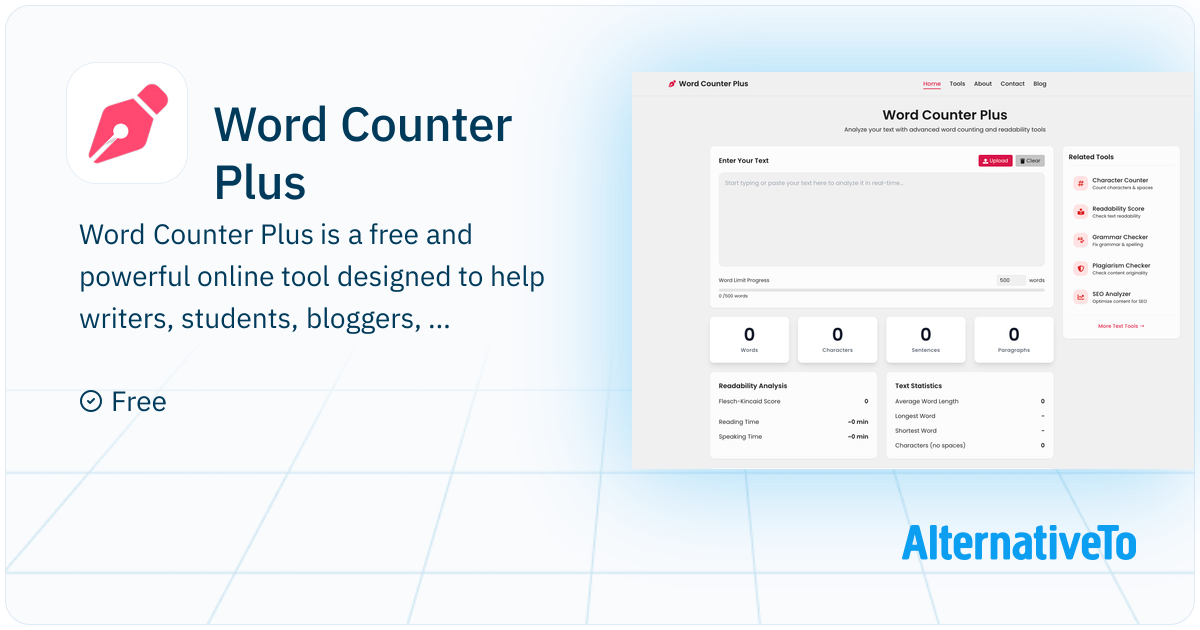 Word Counter Plus: Powerful online tool that quickly counts words ...