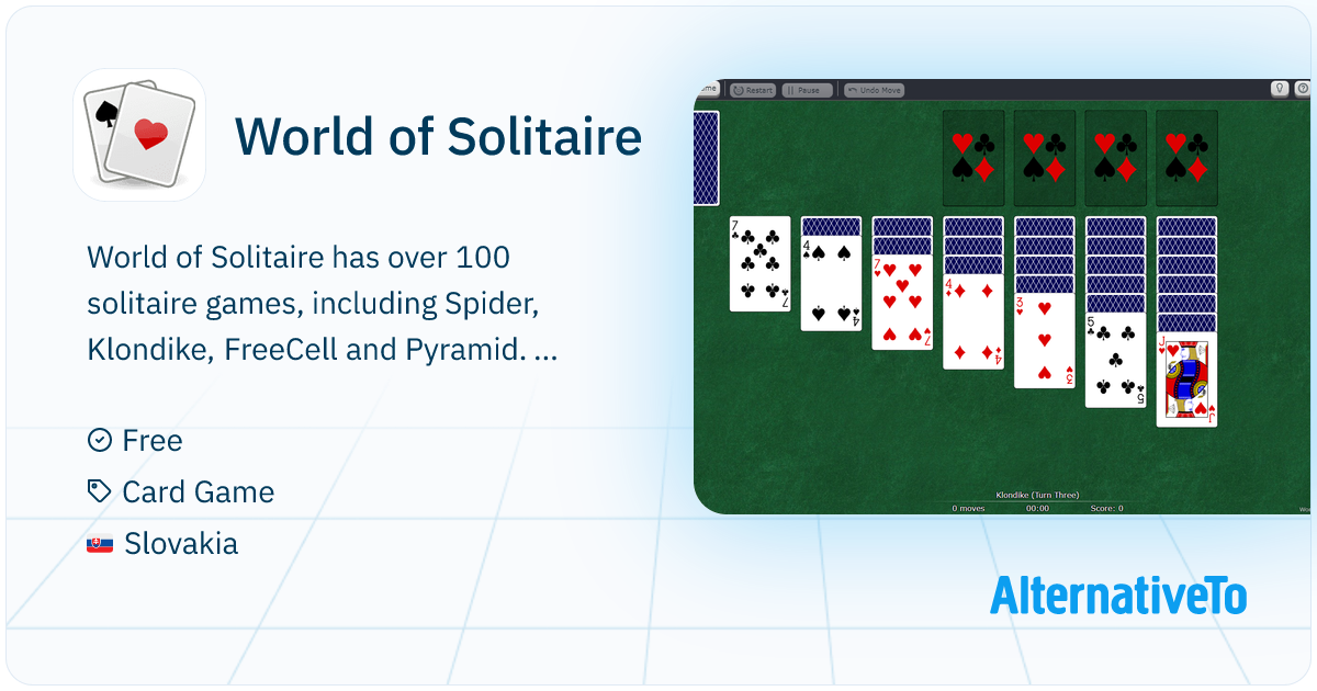 World of Solitaire: Has over 100 solitaire games | AlternativeTo