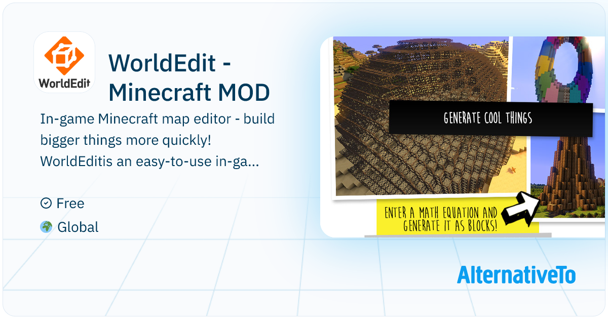 WorldEdit - Minecraft MOD: WorldEdit is an easy-to-use in-game ...