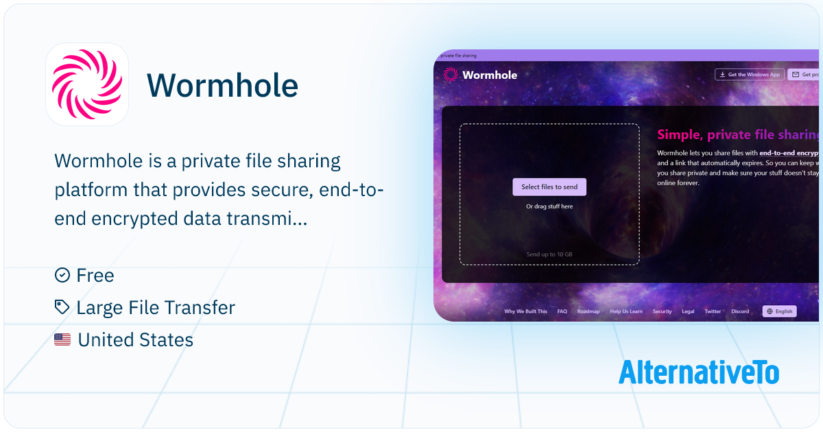 Wormhole: Secure file sharing with end-to-end encryption & auto ...