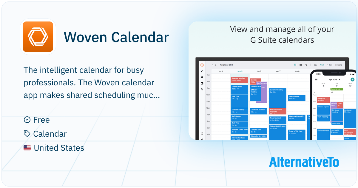 Woven Calendar: The intelligent calendar for busy professionals ...