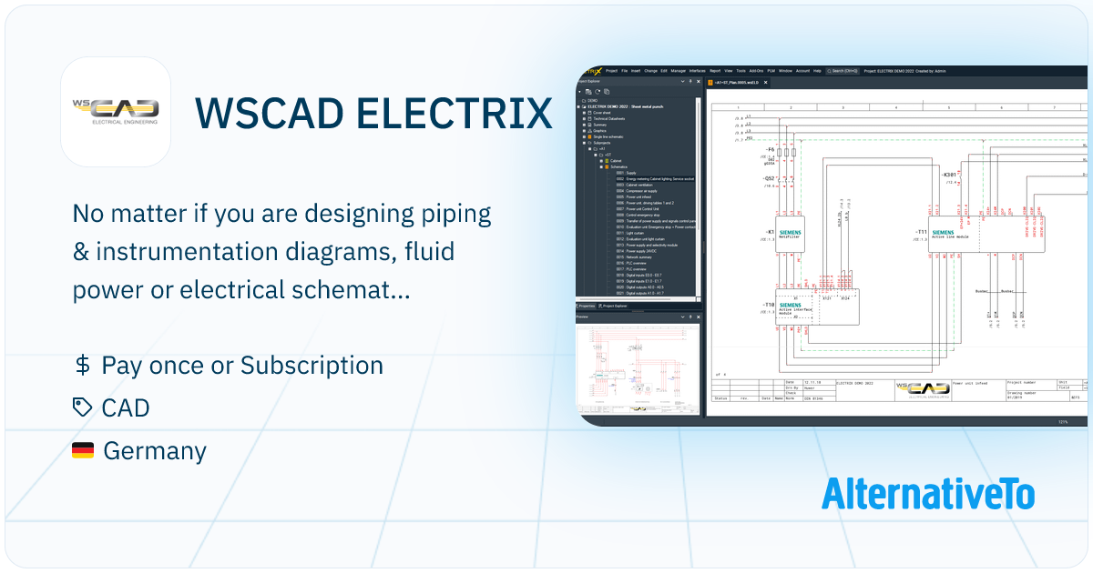 WSCAD ELECTRIX: No matter if you are designing piping & instrumentation ...