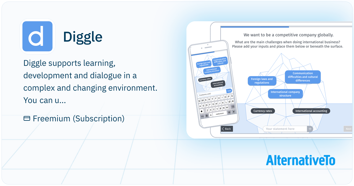 Diggle: Supports learning, development and dialogue. | AlternativeTo