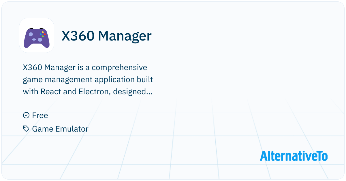 X360 Manager: - A modern Xbox 360 game manager with Xenia emulator ...