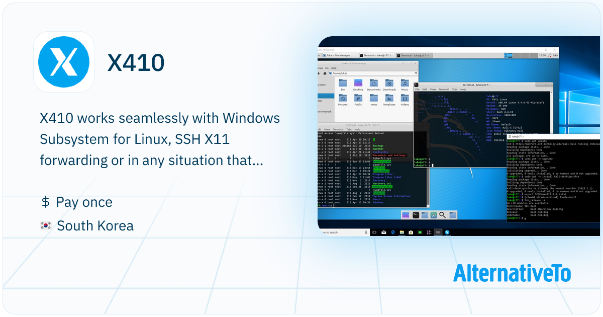 X410: Works seamlessly with Windows Subsystem for | AlternativeTo