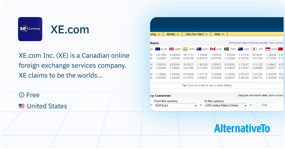 XE.com: Inc | AlternativeTo