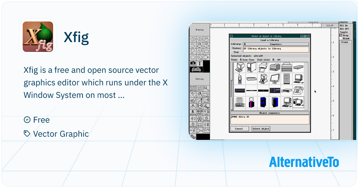 Xfig: Interactive drawing tool which runs under X Window System Version ...