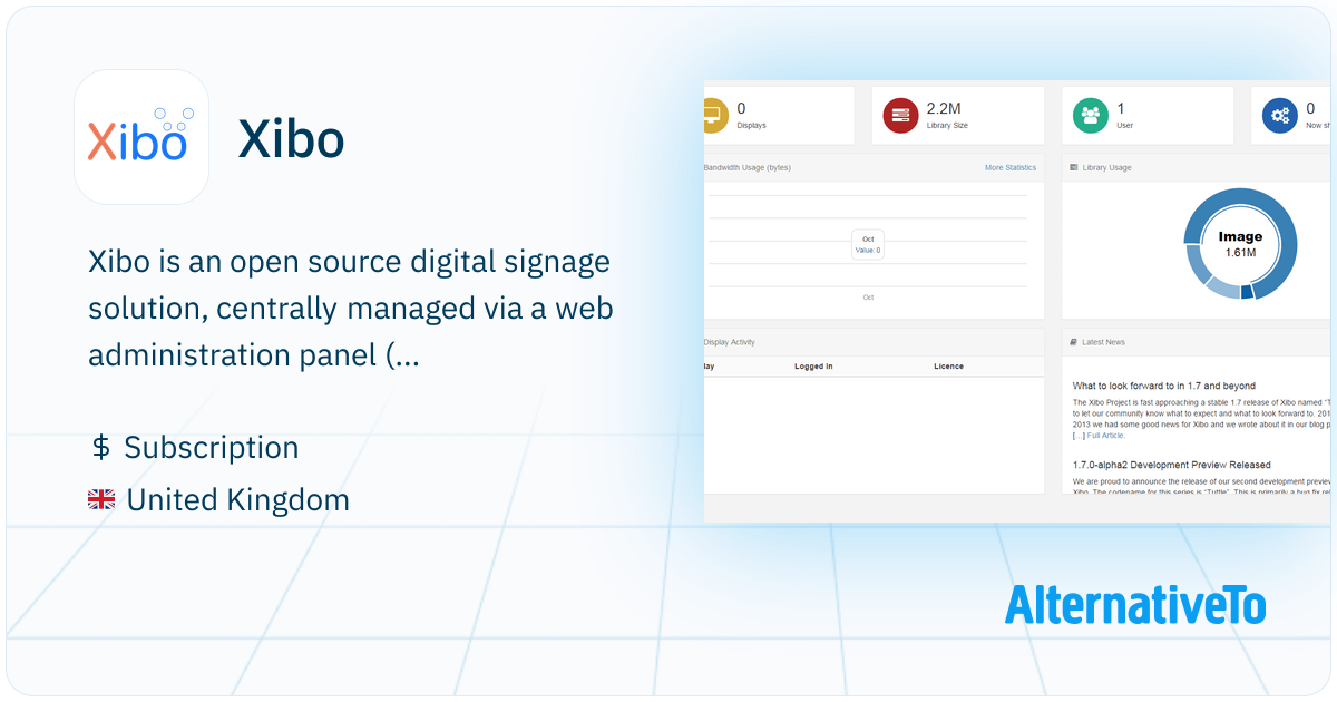 Xibo: Digital Signage for Everyone! Powerful Open Source Digital ...