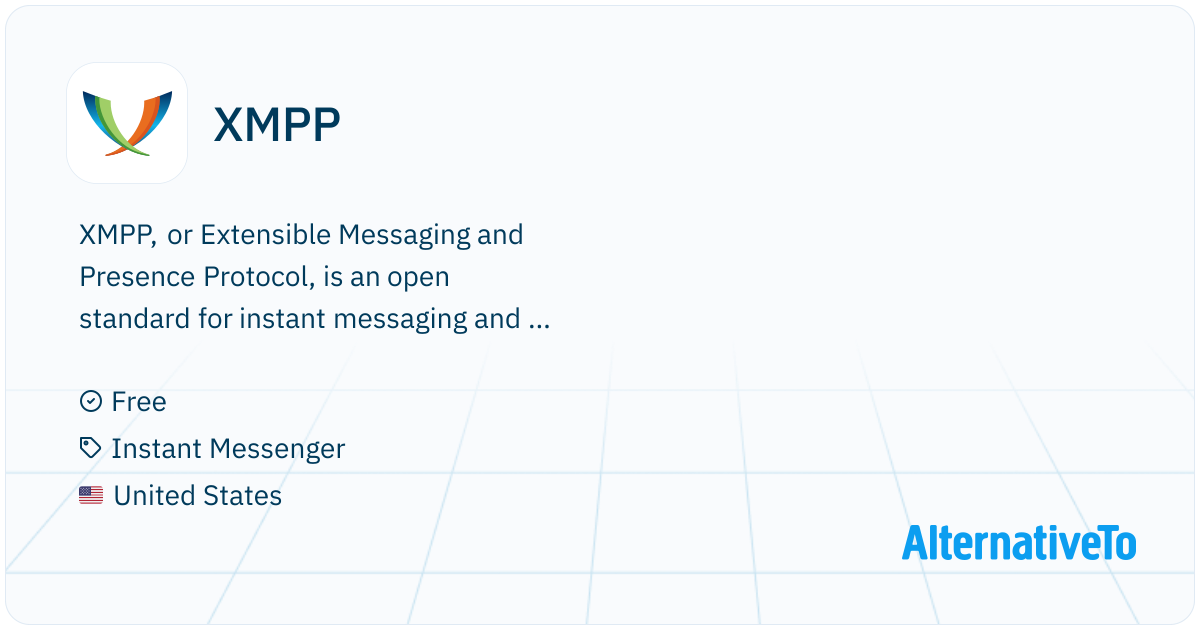 XMPP: Is the open standard for messaging and presence. | AlternativeTo