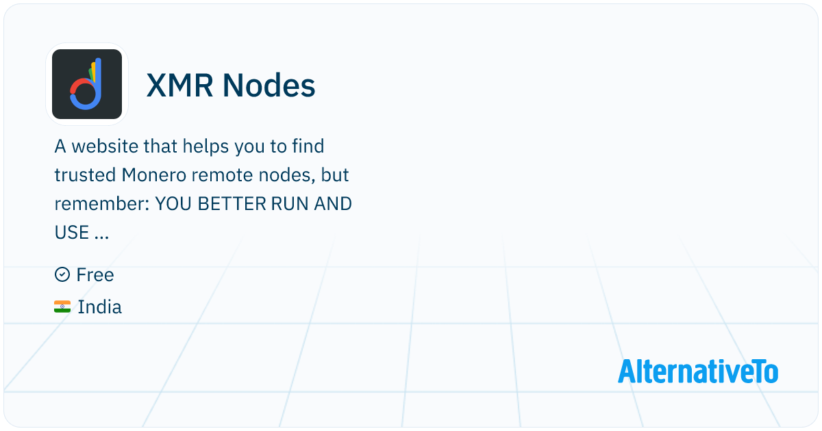 XMR Nodes: A website that helps you to find trusted Monero remote nodes ...