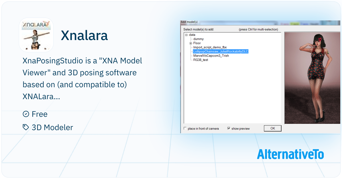 Xnalara: XnaPosingStudio is a "XNA Model | AlternativeTo